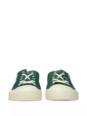 VEJA Logo-patch Canvas Sneakers - Green