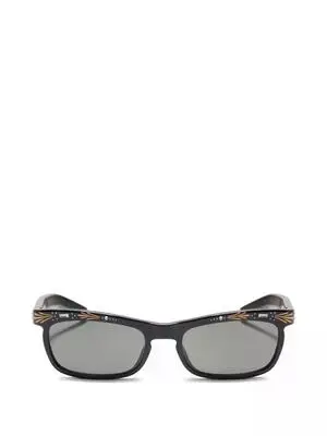 Valentino Garavani Rectangular Acetate Sunglasses - Black