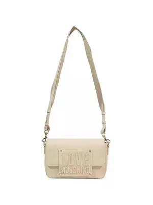 Moschino Embossed Logo-plaque Shoulder Bag