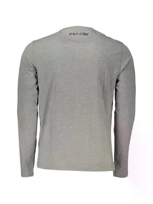 LA MARTINA Long-sleeve Logo-embroidered T-shirt