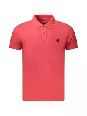 Timberland Logo-embroidered Cotton Polo Shirt - Red