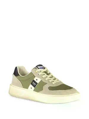 BLAUER. Suede-panelled Chunky-sole Sneakers