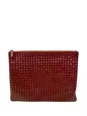 Dragon Diffusion Woven Zip Clutch Bag