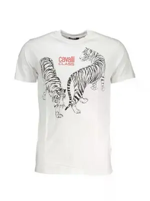 Roberto Cavalli Tiger-print T-shirt - White