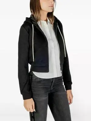 Guess Logo Detail Full Zip Hoodie