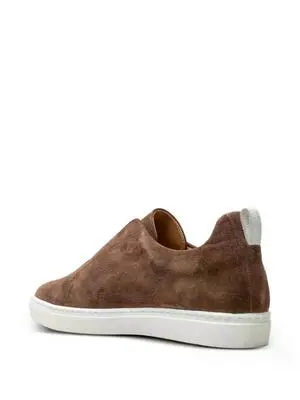 CHUCKIES Slip-on Suede Sneakers - Brown