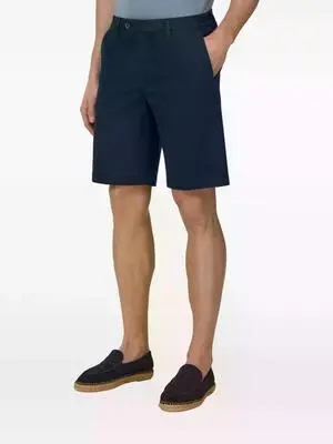 Boggi Milano Stretch-cotton Bermuda Shorts - Blue