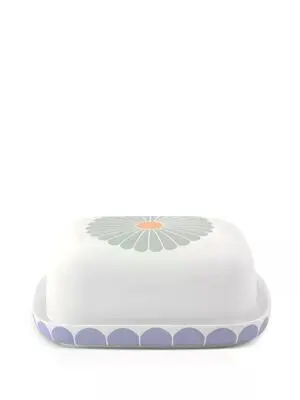 VILLEROY & BOCH Fleur Floral-print Butter Dish - White