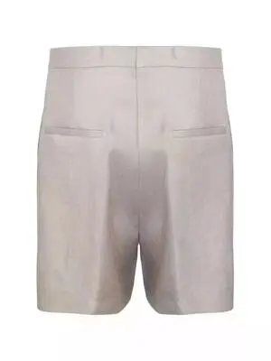 Tagliatore High-waisted Tailored Shorts - Neutrals