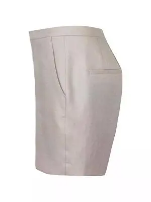 Tagliatore High-waisted Tailored Shorts - Neutrals