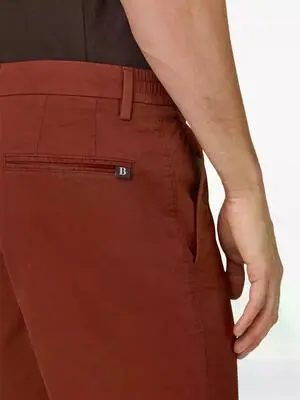 Boggi Milano Stretch-cotton Chino Shorts - Brown