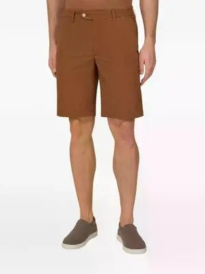 Boggi Milano Stretch-cotton Bermuda Shorts - Brown