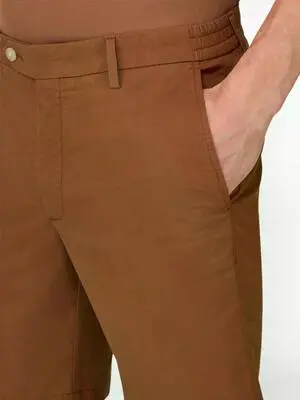 Boggi Milano Stretch-cotton Bermuda Shorts - Brown