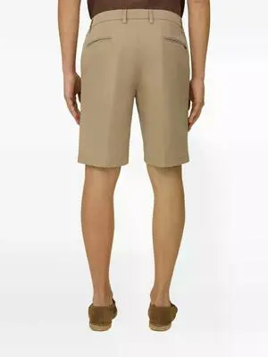 Boggi Milano Stretch-cotton Chino Shorts - Neutrals