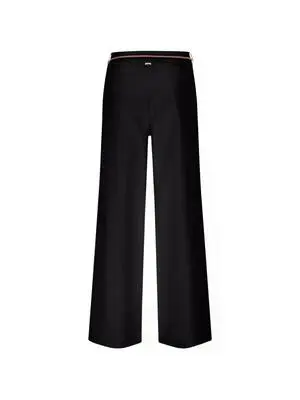 Herno Black Wash Bottoms For Women