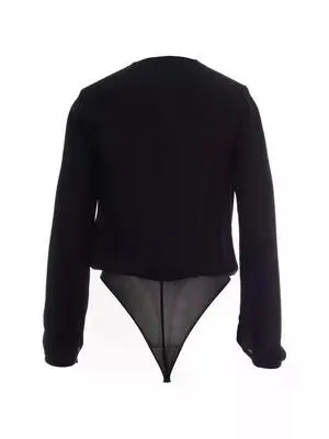 Elisabetta Franchi Chain-detail Wrap Bodysuit