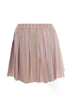 Lacoste Striped Pleated Skirt - Neutrals