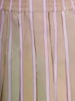 Lacoste Striped Pleated Skirt - Neutrals