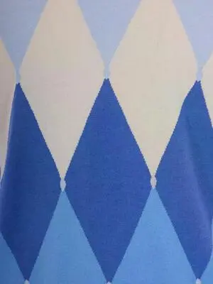 BALLANTYNE Argyle-pattern Sweater - Blue