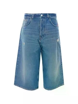 AMISH SUPPLIES Ripped-effect Denim Shorts