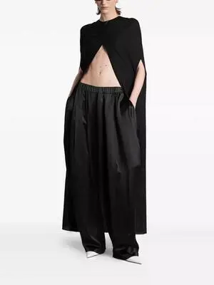 DARKPARK Simona Pleated Palazzo Pants - Black