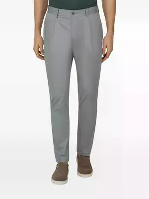 Boggi Milano Darted Drawstring Trousers - Grey
