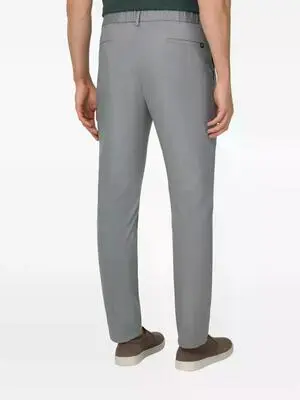 Boggi Milano Darted Drawstring Trousers - Grey