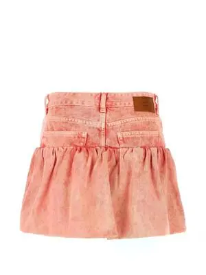 GANNI Floral-appliqué Flared Skirt