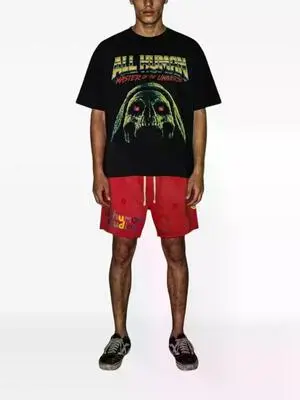 ALL HUMAN Distressed Graphic-print T-shirt