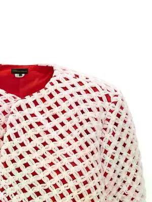 Comme Des Garçons Tulle-weave Asymmetric Blazer