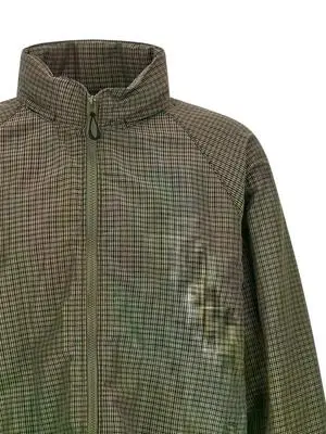 Comme Des Garçons Check-pattern Zip-up Jacket - Neutrals