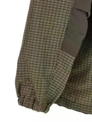 Comme Des Garçons Check-pattern Zip-up Jacket - Neutrals