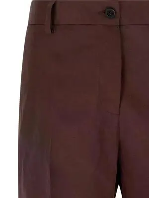 Alberto Biani Pressed-crease Trousers - Brown