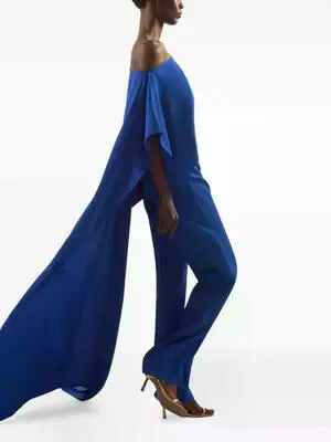 TALLER MARMO Jerry One-shoulder Jumpsuit - Blue