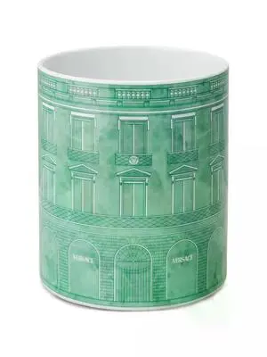 Versace Palazzo Marble-effect Vase - Green