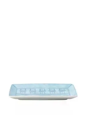 Versace Palazzo Architectural-print Rectangular Plate