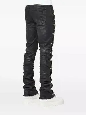 GUAPI Aviation Clasp Jeans - Black