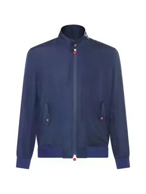Kiton High-neck Jacket With Ribbed Trim