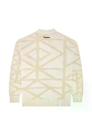 MALBON Verdant Geometric-pattern Polo Shirt