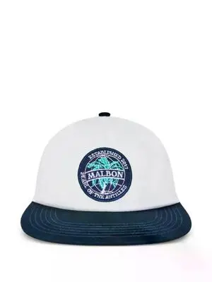 MALBON Palmera Snapback Cap - White