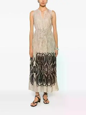 PSOPHIA Crinkled-finish Maxi Dress