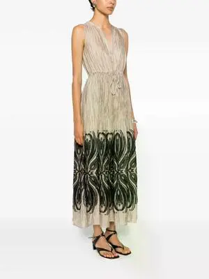 PSOPHIA Crinkled-finish Maxi Dress