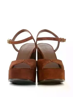 SERGIO LEVANTESI Suede Platform Sandals