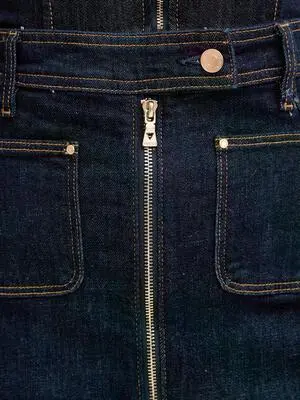 Guess Pencil Denim Zip-up Skirt