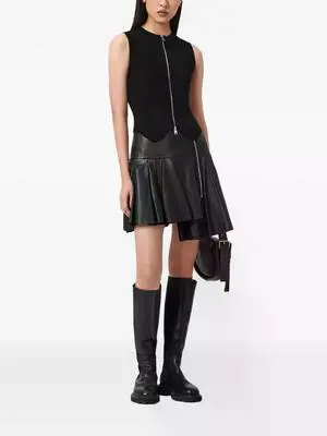 ALLSAINTS Irina Pleated Mini Skirt