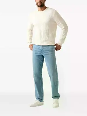 Guess Geometric-knit Sweater - Neutrals