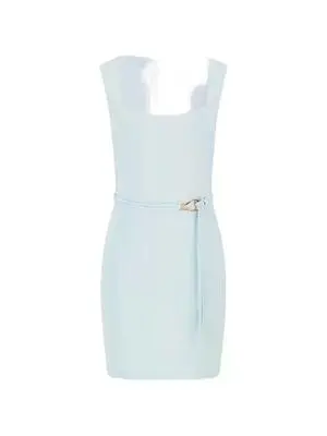 Guess Clea Square-neck Mini Dress - Blue