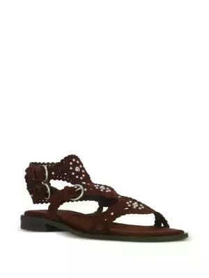 Ash Paprika Studded Sandals