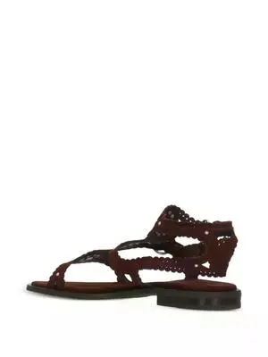 Ash Paprika Studded Sandals