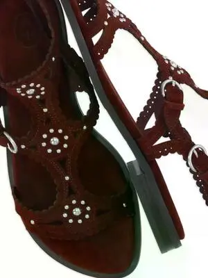Ash Paprika Studded Sandals